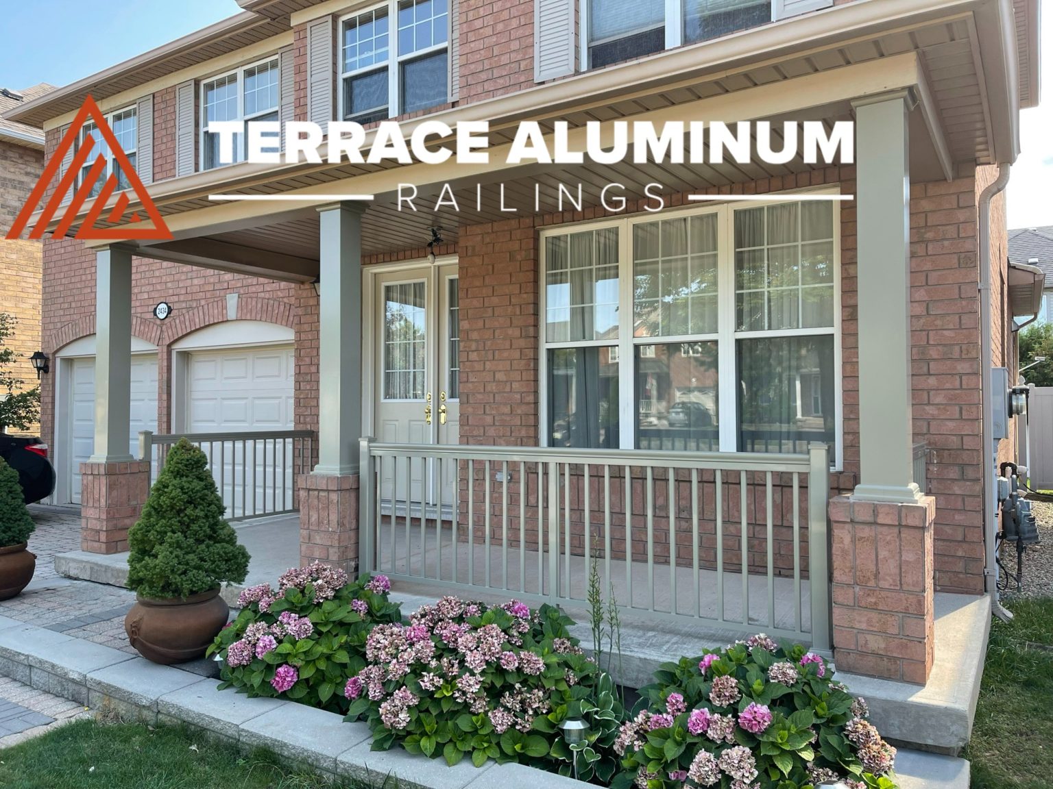 Concrete - Terrace Aluminum Railings And Masonry