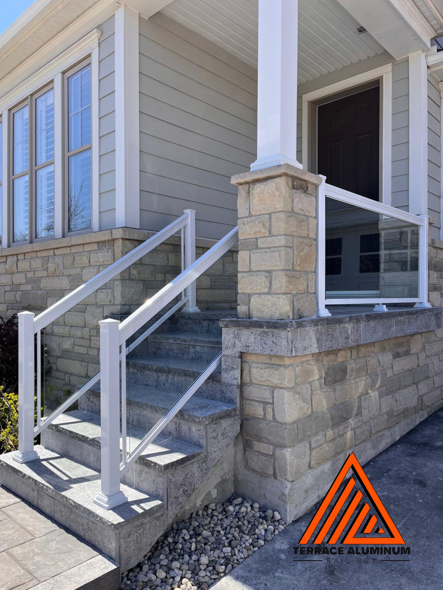FRONT PORCH RAILING - Terrace Aluminum Railings And Masonry